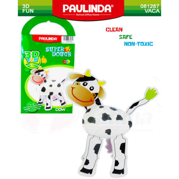Masa Moldeable Paulinda 081287 3D Fun Vaca, Varios X 1 – Shopper Mall
