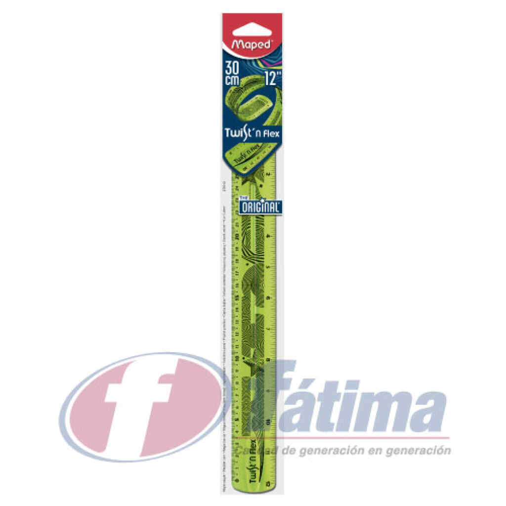 Regla Lineal Maped 279010 Twist`N Flex 30 Cm, Varios X 1