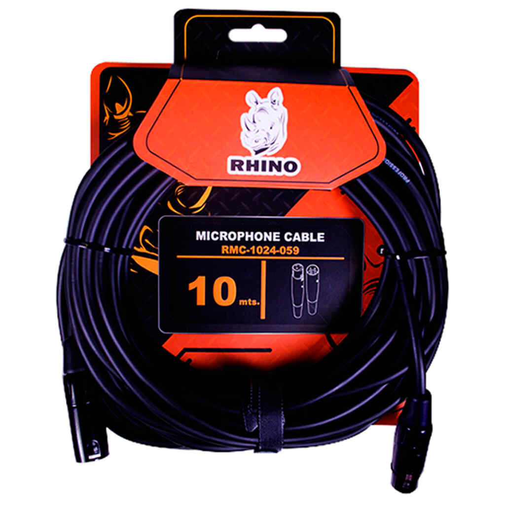 Cable Microfono RMC 1024 059 XLR XLR 10M BL | RHINO – Shopper Mall
