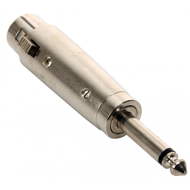 Adaptador Jack Cannon A Plug 6.3Mm Mono