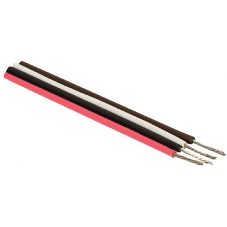 Cable P/Conexiones Estanado Negro Calibre 22