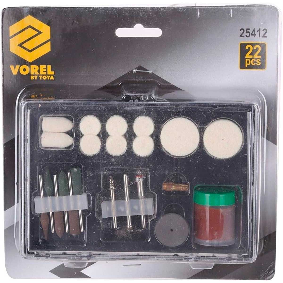 Pads De Limpieza Y Pulido 22 Pcs Vorel 25412