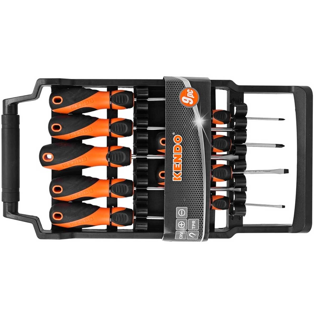 Juego Desarmadores 9pcs Castigadera y Philips | 20214 – KENDO – Shopper ...