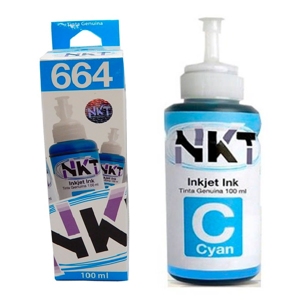 Tinta 100ML CYAN L110/L200/L210/L350/L355/L555 | NKT – Shopper Mall
