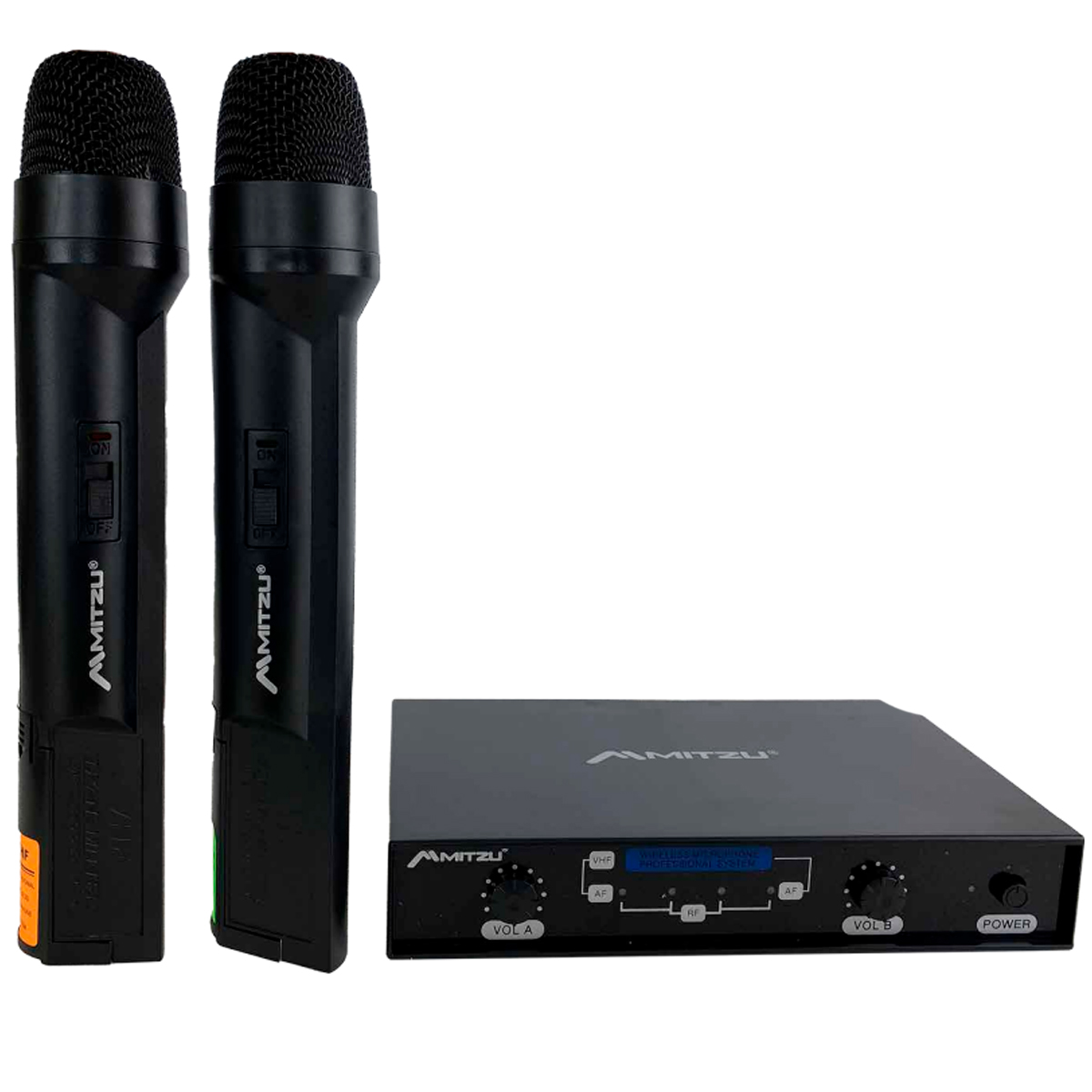 Microfono Doble VHF Inalambrico con Receptor - MITZU