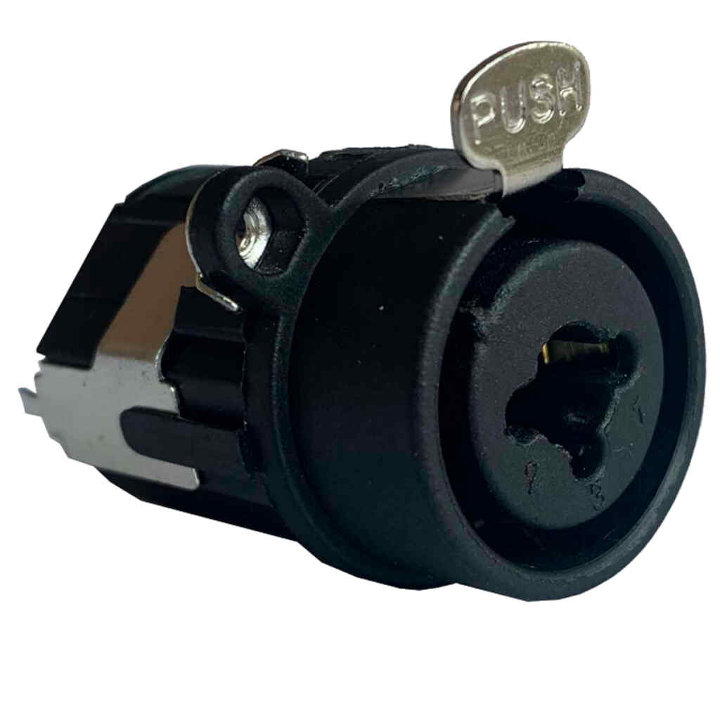 Conector Combo XLR 1/4plg. Hembra de Chasis - TMC