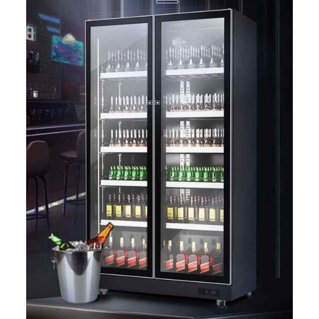 Enfriador exhibidor vertical de 24 pies cubicos – PREMIERE BY ABM – Shopper Mall