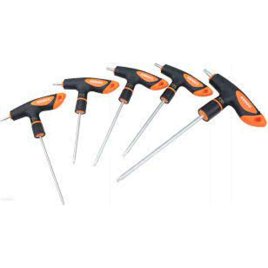 Llave Allen Tipo T, Torx 5 Pcs, Kendo 20780