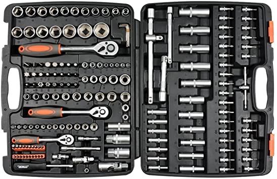 Juego De Ratchet, Copas Y Llaves 1/2, 173 Pcs 58688