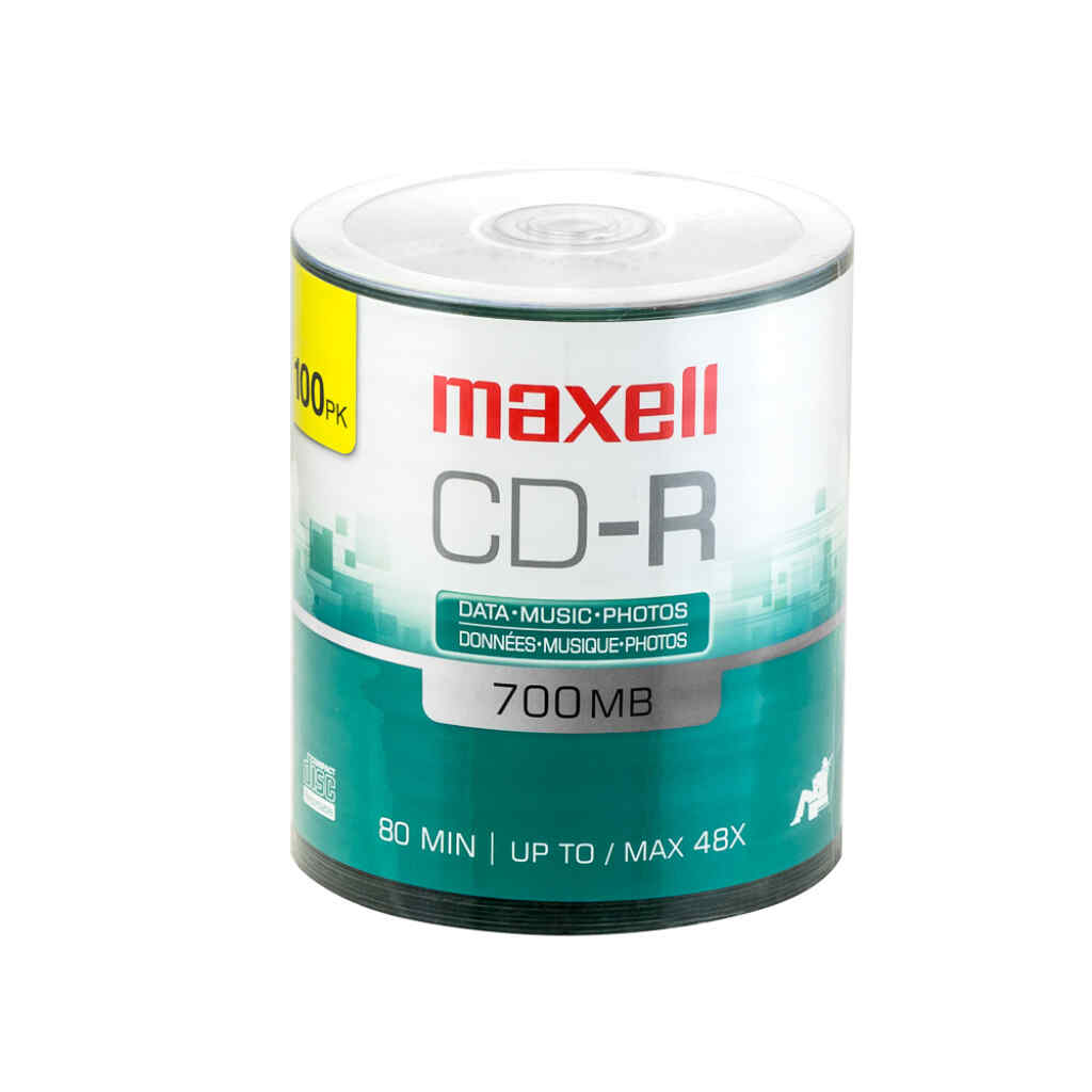 Cdr-80Min Maxell 48X Torre X 100 (Bulk) (5)