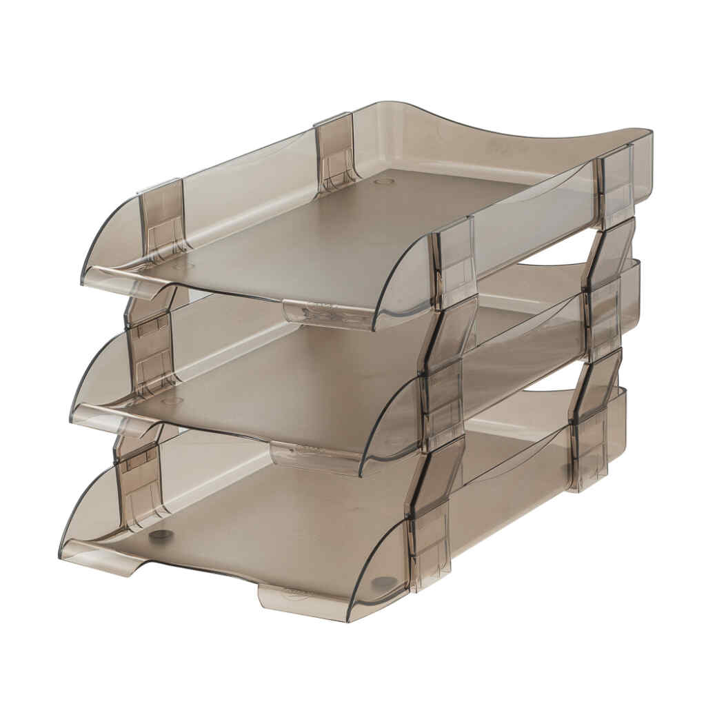 Papelera Sablon 2436 Acrilica 3 Niveles Humo