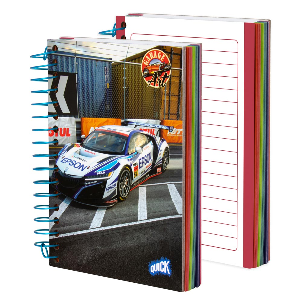 Libreta C/Espiral Quick 150H. T/Dura Garage Art (108) – Shopper Mall