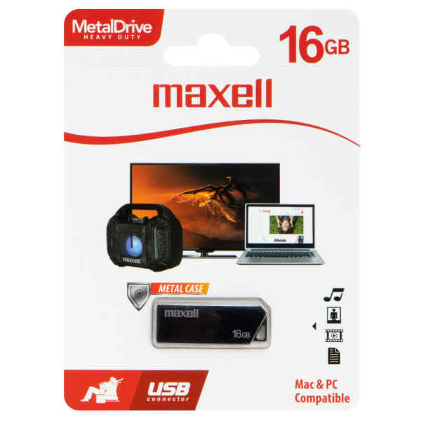 Memoria Maxell Usb 16Gb Metal Case