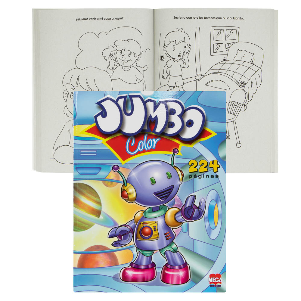 Libro P/Colorear Jumbo Color 224 Pag. – Shopper Mall