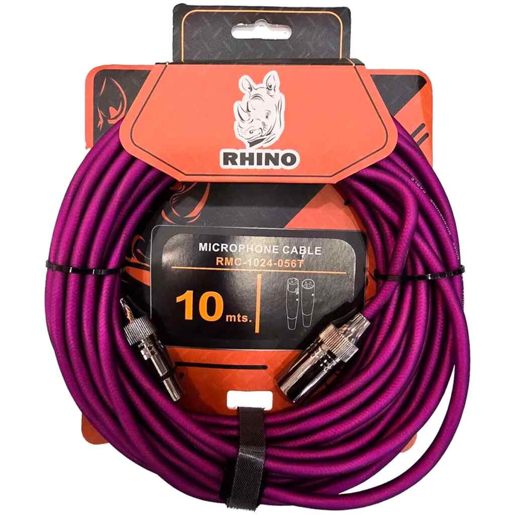 Cable RMC 1024 056 para Microfono, XLR XLR 10M Trans PU | RHINO ...
