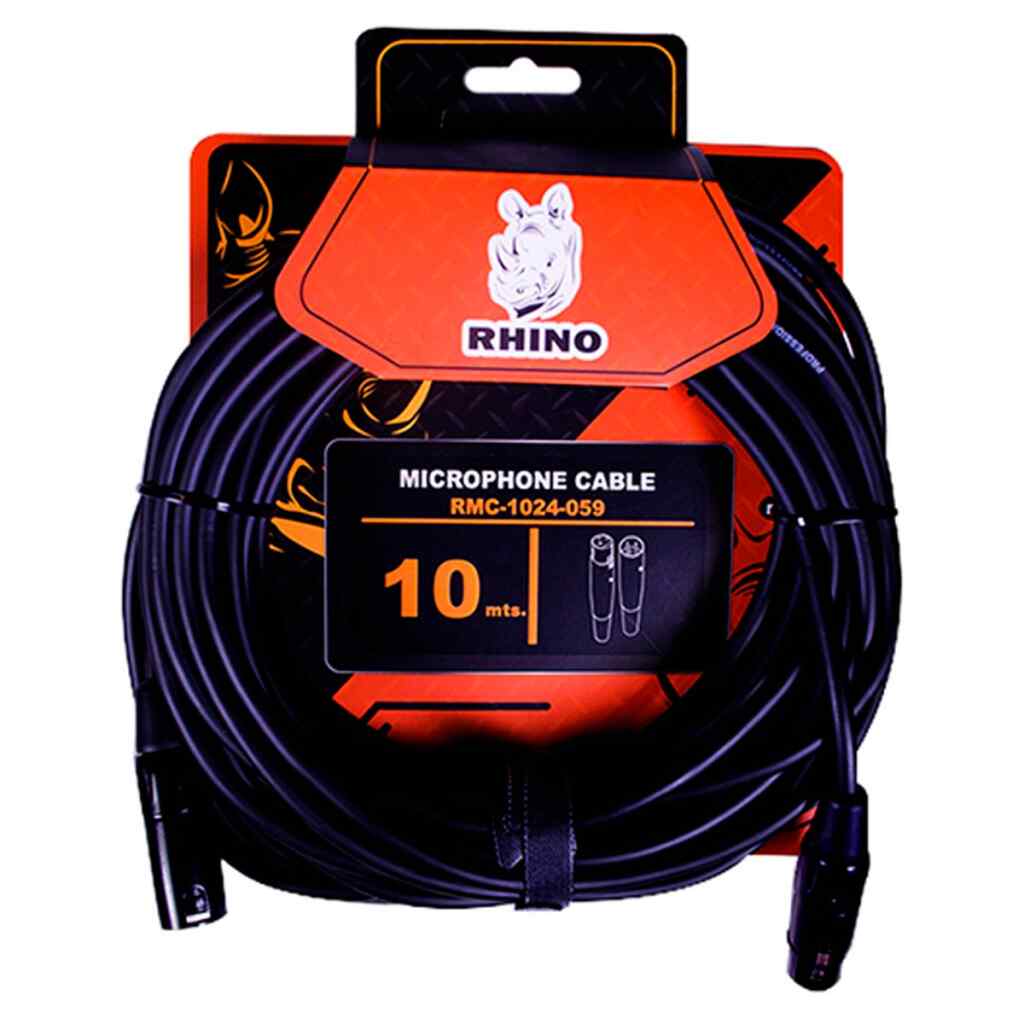 Cable RMC 1024 059 XLR XLR 10M BK para Microfono | RHINO – Shopper Mall
