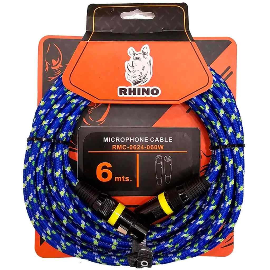 Cable RMC 0624 060 para Microfono, XLR XLR 6M C35 SEDA BL | RHINO ...