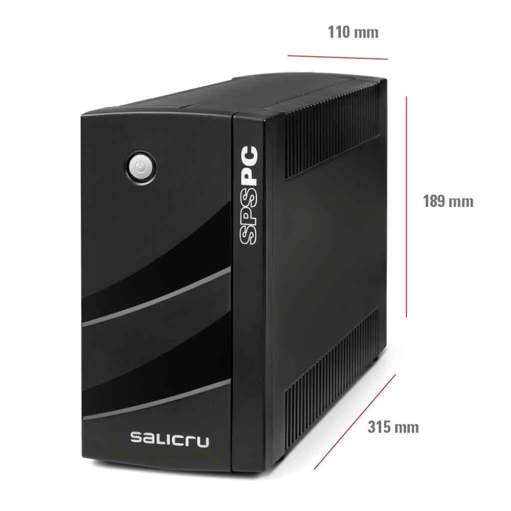 ups salicru 1250va 6 tomas, interactivo