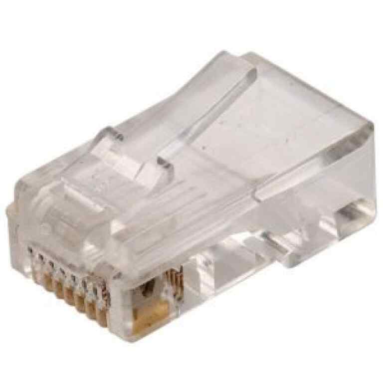 Conector telefonico modular RJ45 de 8 contactos para cable plano - Steren