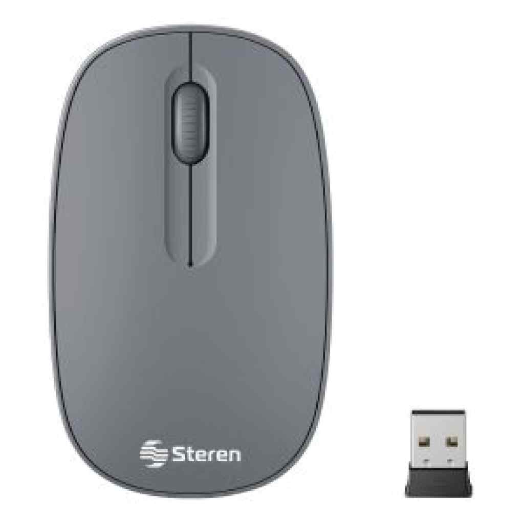 Mouse inalambrico 1 200 DPI, gris - Steren