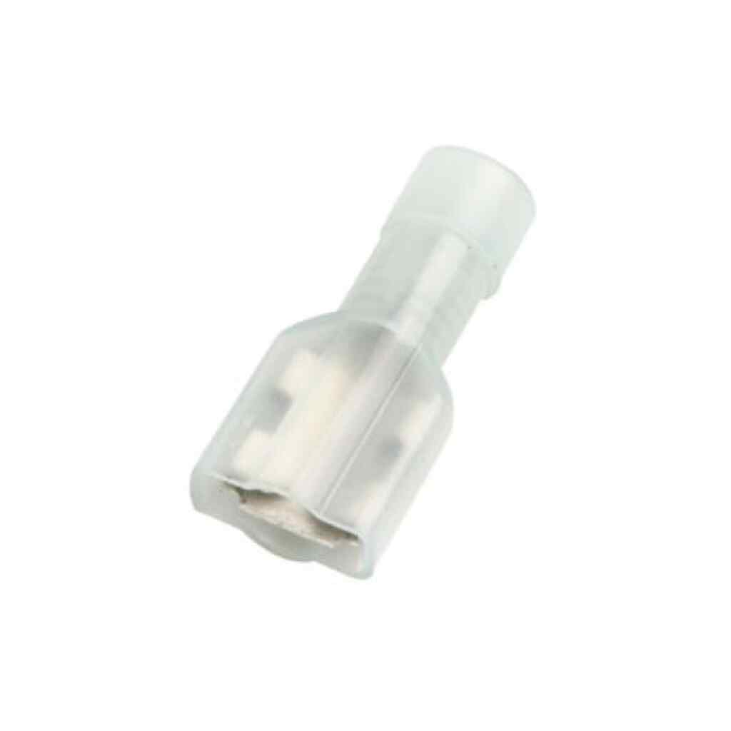 Terminal de laton tipo faston, hembra, con forro completo - Steren